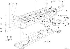Original Parts for E34 M5 3.6 S38 Sedan / Engine/ Cylinder Head ...