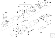 Original Parts for E53 X5 3.0d M57 SAV / Drive Shaft/ Drive Shaft ...