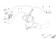 Original Parts for E83 X3 2.0d M47N2 SAV / Exhaust System/ Diesel ...