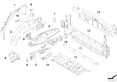 Original Parts for E70 X5 4.8i N62N SAV / Bodywork/ Front Side Panel ...