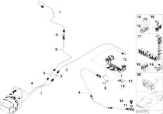 Original Parts for E53 X5 3.0i M54 SAV / Brakes/ Rear Brake Pipe Dsc ...