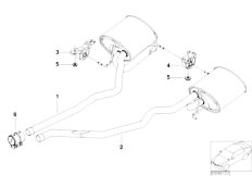 Original Parts for E53 X5 3.0d M57N SAV / Exhaust System/ Diesel Partic ...