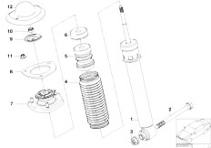 Original Parts for E53 X5 4.4i M62 SAV / Rear Axle/ Single Components ...